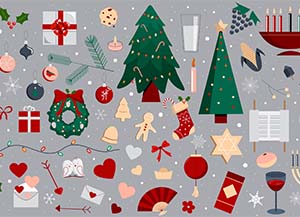 December celebrates Hanukkah, Christmas, and Kwanzaa